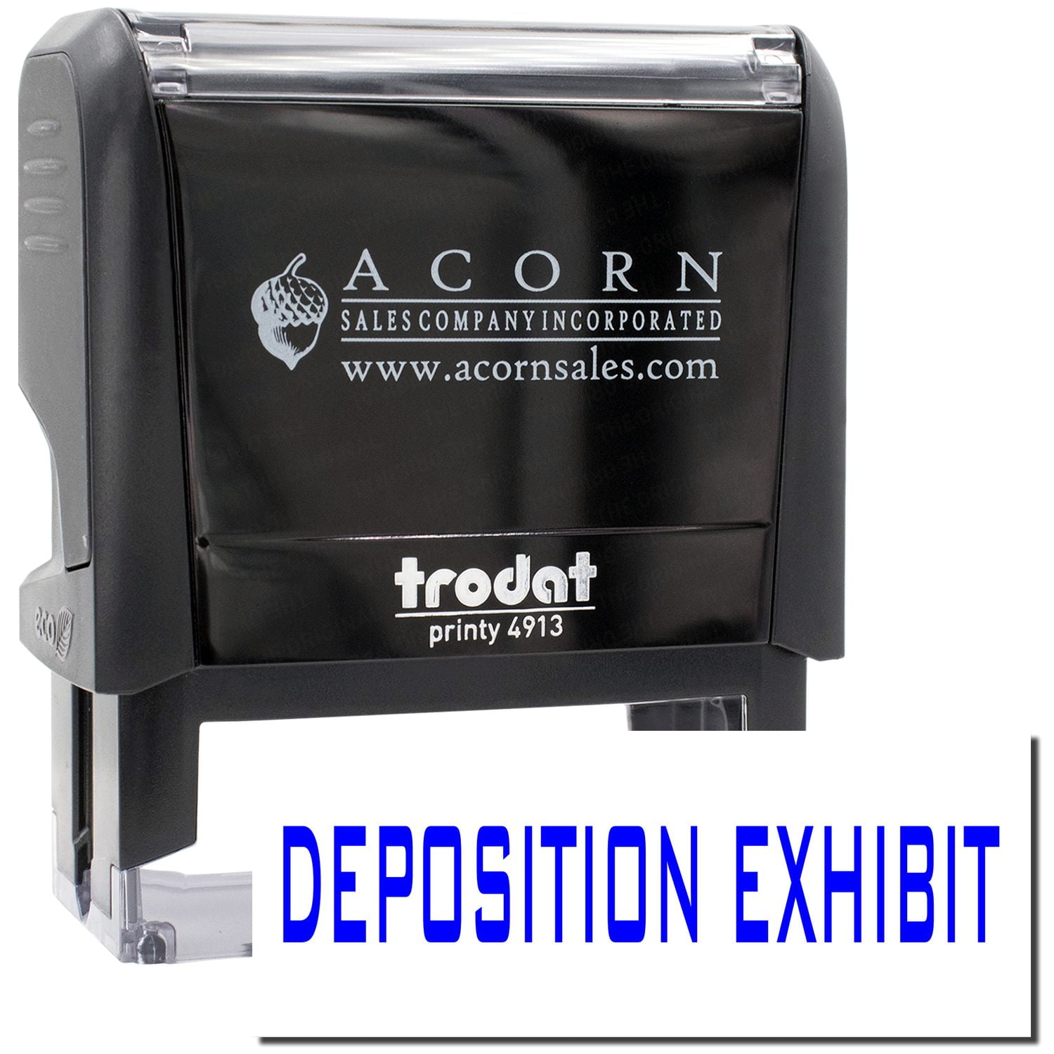 Large Self-Inking Deposition Exhibit Stamp, Trodat Printy 4913, Press ...