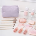 Anckoeil Handheld Makeup Bag, Portable Travel Toiletry Bag, Embossed ...