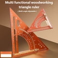 Carpenter Square Tool Aluminum Carpentry Triangle Ruler Rafter Framing ...