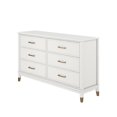 CosmoLiving by Cosmopolitan Westerleigh 6-Drawer Dresser, White ...