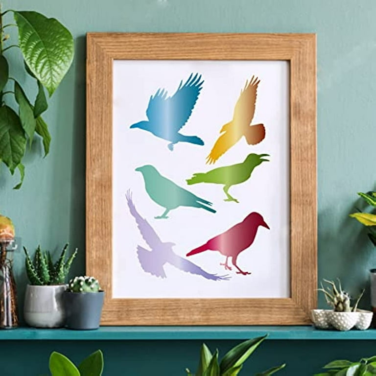 Primitive Crow Stencils