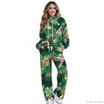 FUIALDOLG Candy Cane Pine Cone Pattern Lounge Set Drawstring Tracksuit ...