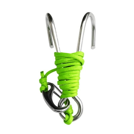 Heavy Duty Scuba Diving Double Dual 316 Stainless Steel Reef Hook & 47 ...