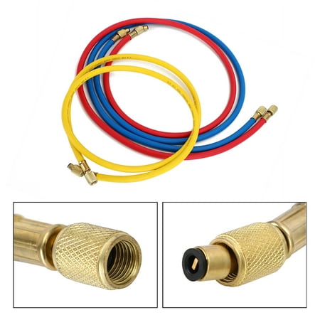 1/4" SAE 60" 5' AC Charging Hoses Tube Refrigerant R134A Air ...