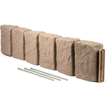 Beuta Landscape Edging | Garden Edging Border | Faux Stone Block XL for ...
