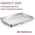 Baking Tray with Rack Set of 2, Stainless Steel Baking Sheet Pan with ...