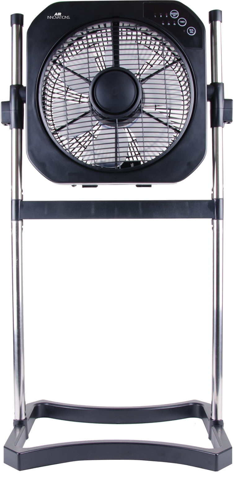 Air Innovations FAN08 12" Swirl Cool Box Fan with Cord Wrap (Black ...
