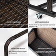 Brown Poolside Float Storage, Double Layer Outdoor Storage, PE Rattan ...