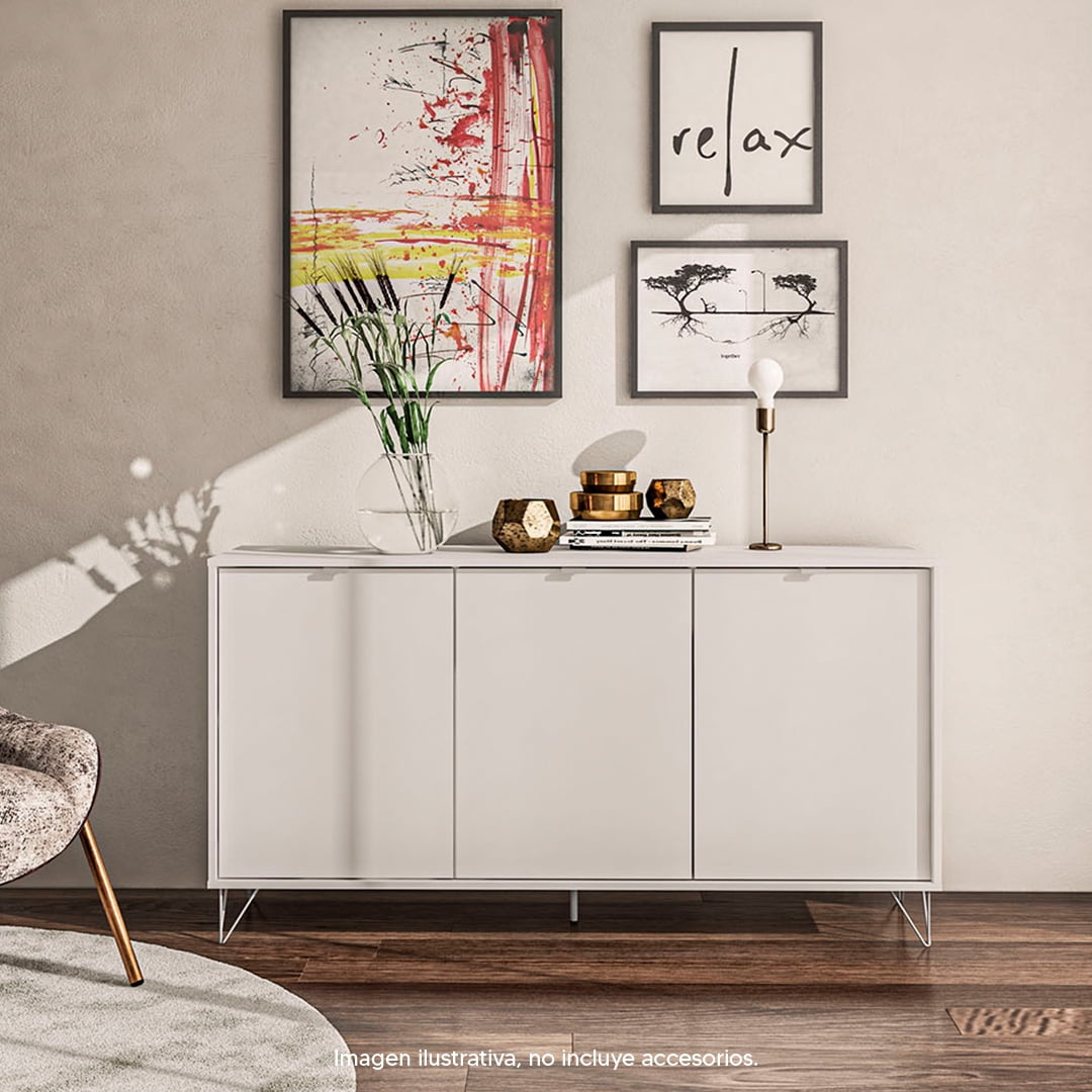 Bufetera de Madera Mobi Modelo Bali Color Blanco | Walmart en línea