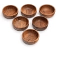 Acacia Wood Bowls: Handcrafted, Rustic, 6 Bowls of 3.75-inch, 0.25 ...