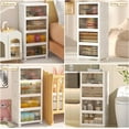 4 Tier Plastic Storage Bins With Lid 23qt Stackable Storage Containers