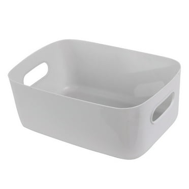 Mainstays Small White Decorative Storage Basket - Walmart.com