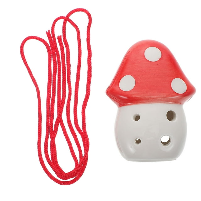 OUNONA Mushroom Ocarina Toy Beginner Wind Instruments Kids 6-hole ...