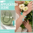 2Pcs Acrylic Cable Chain Bracelet Pendant Decorations with Tassel and ...