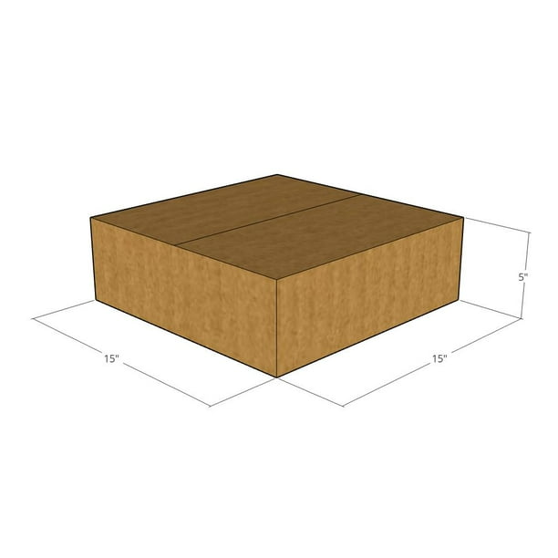 5 Corrugated Boxes 15x15x5 32 ECT - New for Packing or Shipping Needs ...