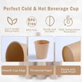 100 Count 3 oz Kraft Paper Cups, Disposable Small Coffee Cups, 3 Ounce ...