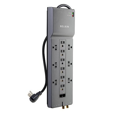 APC 11-Outlet Surge Protector 3020 Joules with Telephone, DSL and ...