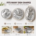 Aluminum Foil Insulation Cover, 50 Pcs Reusable Food Lids with Elastic ...