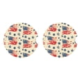 2pcs Ceramic Car Coasters Standard Size With Cork Base And Removal ...
