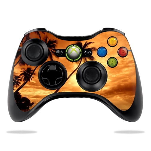 Glossy Glitter Skin for Microsoft Xbox 360 Controller Tropical ...