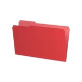 Interior File Folders 1/3-Cut Tabs, Legal Size, Red, 100/Box - Walmart.com