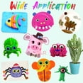 200Pcs Adhesive Wiggle Eyes Black White Wiggle Eyes Colorful Eyes for ...