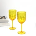 Yalin Set of 6 Unbreakable 15 oz Acrylic Plastic Wine and Water Tumbler ...