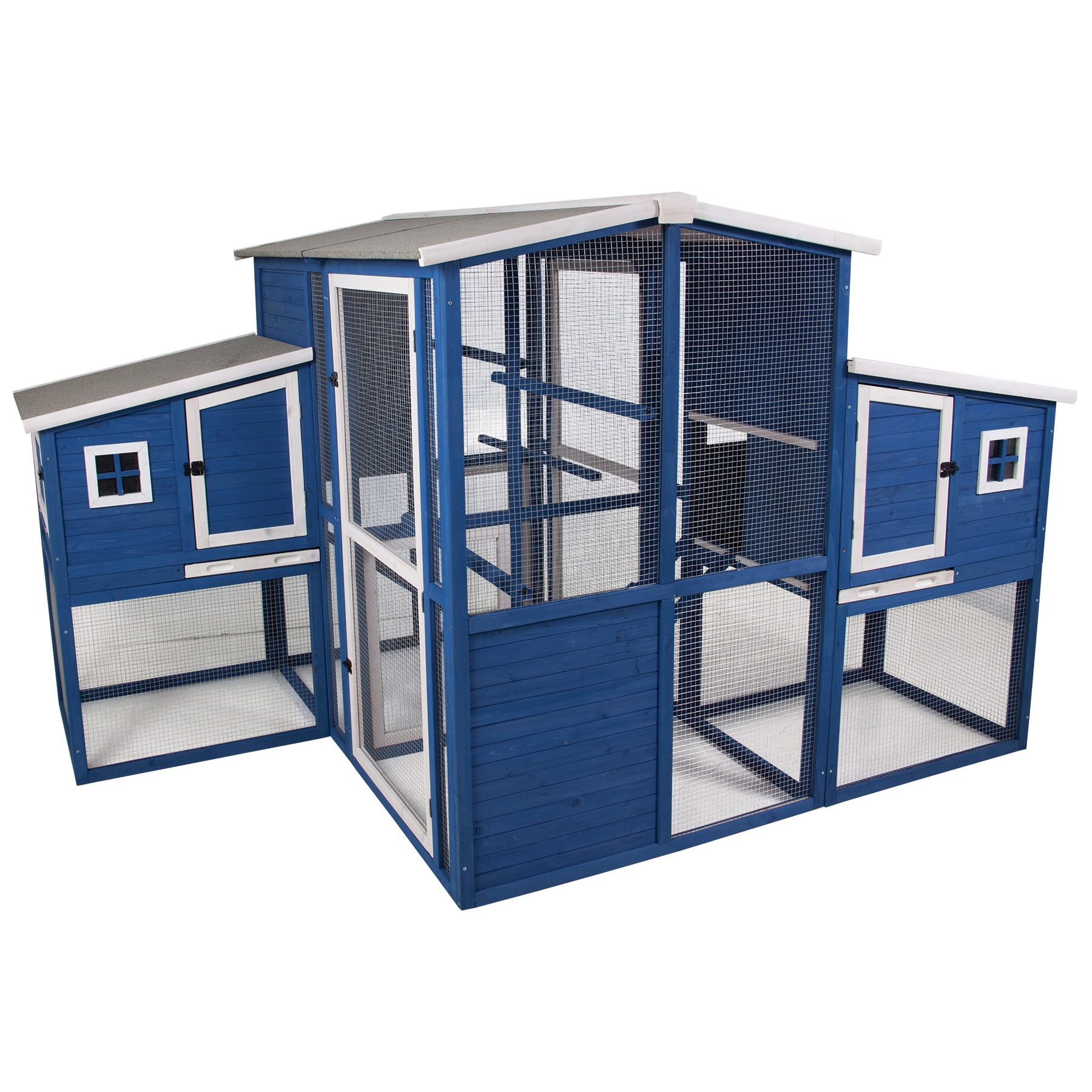 Precision Products 7029297 Blue/White Dual Nesting Box Chicken Coop ...