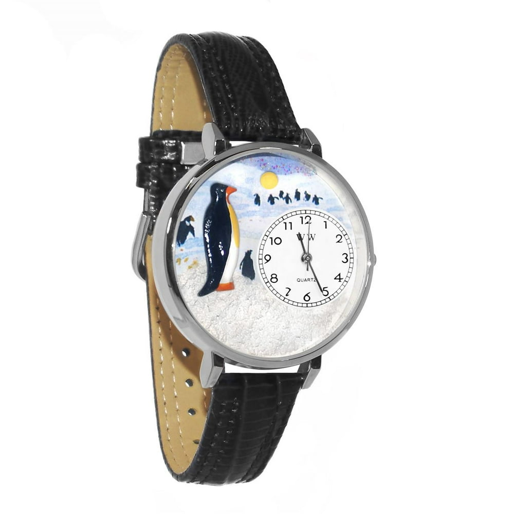 Whimsical - Penguin Watch in Silver (Large) - Walmart.com - Walmart.com