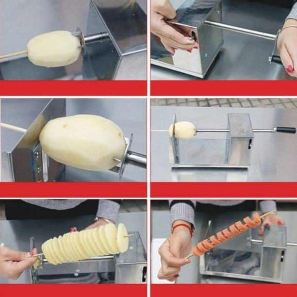 Spiral Cutting Machine,Manual Twisted Potato Chip Stainless Steel ...