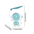 Astronaut Desk Lamp with Alarm Clock, Pink Blue LED Nightlight for ...