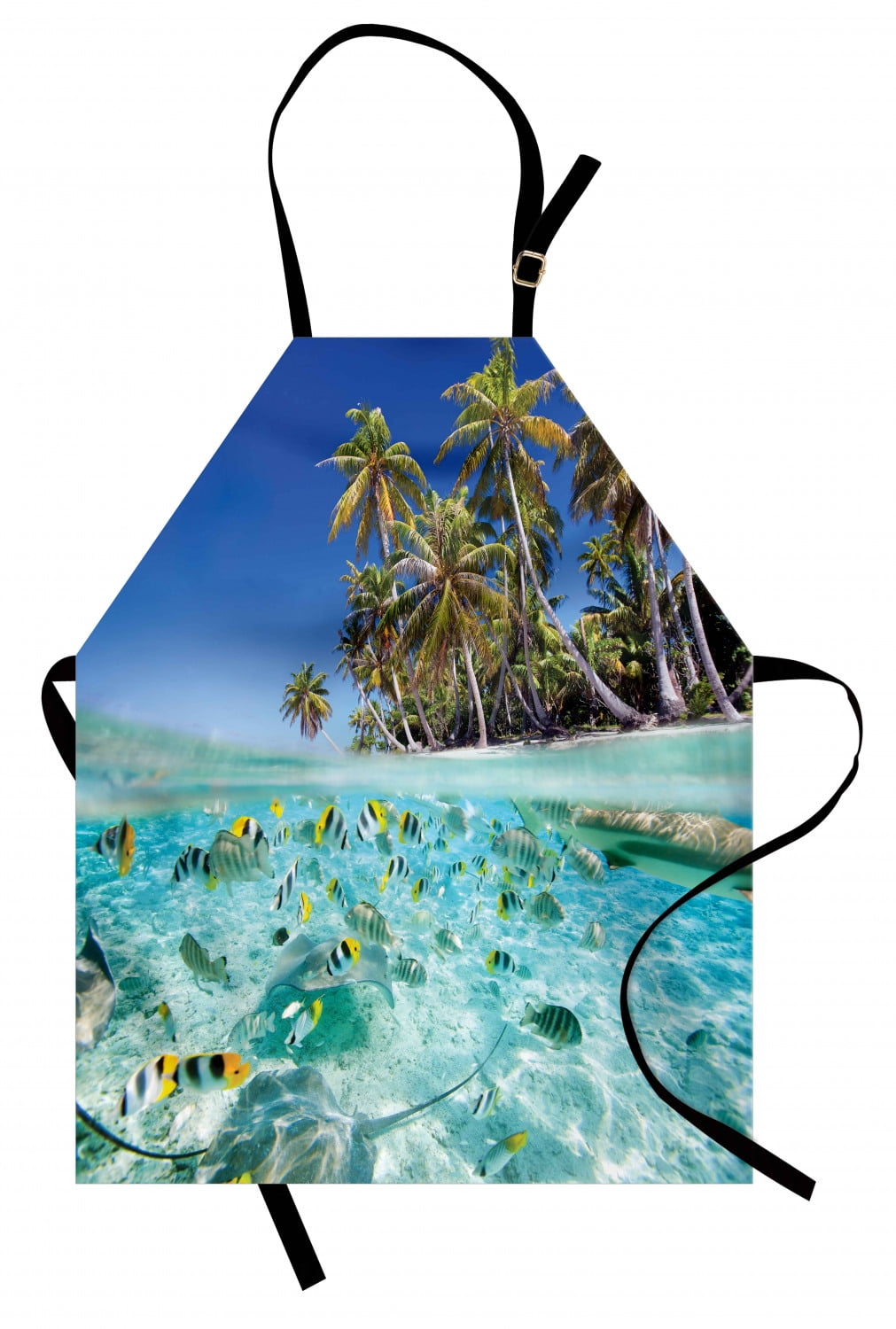 Tropical Apron Exotic Island Above and Underwater Picture Scenic ...