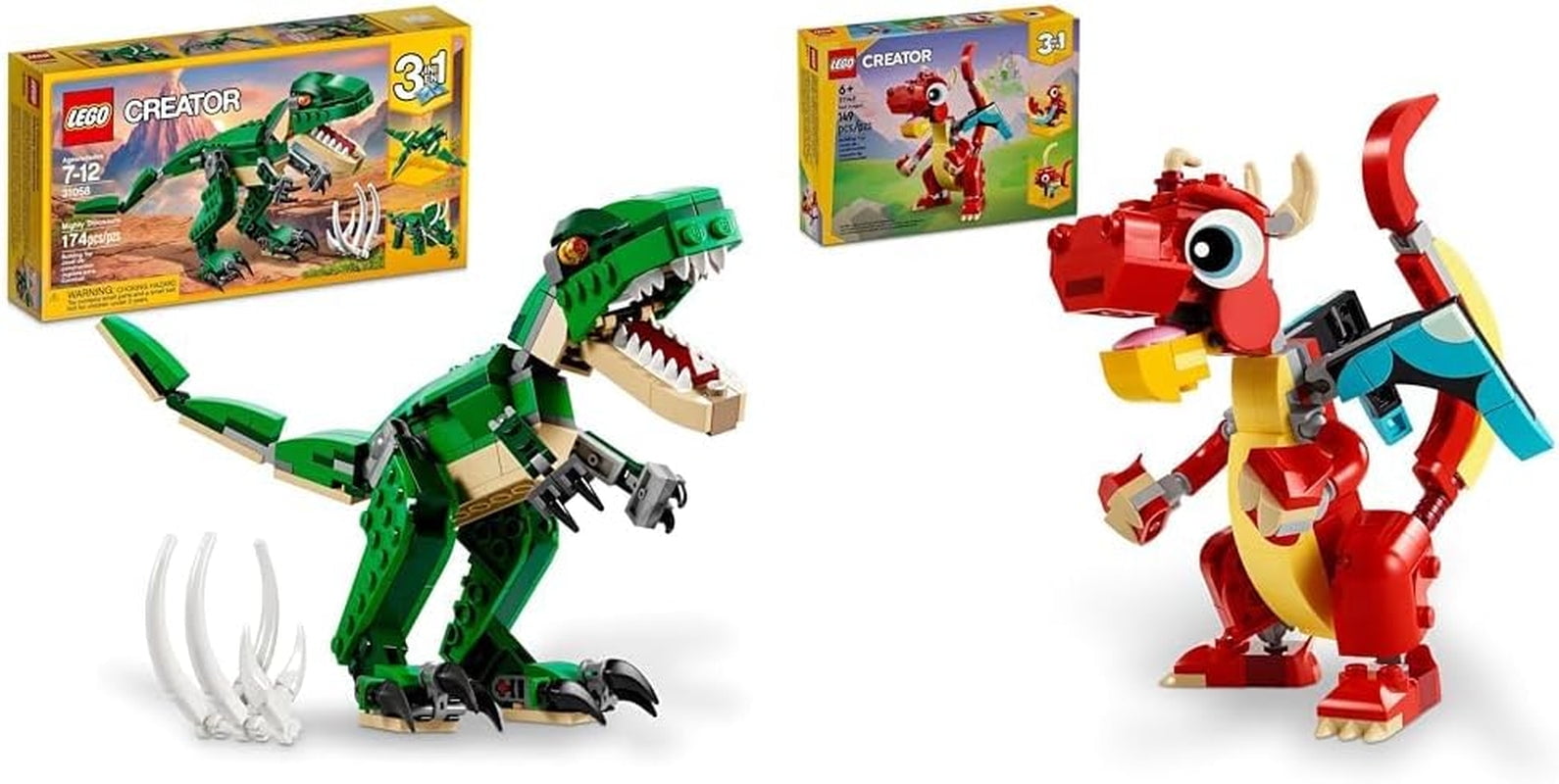 3-in-1 Transforming Dinosaur Toy Set: T. Rex, Triceratops, and ...
