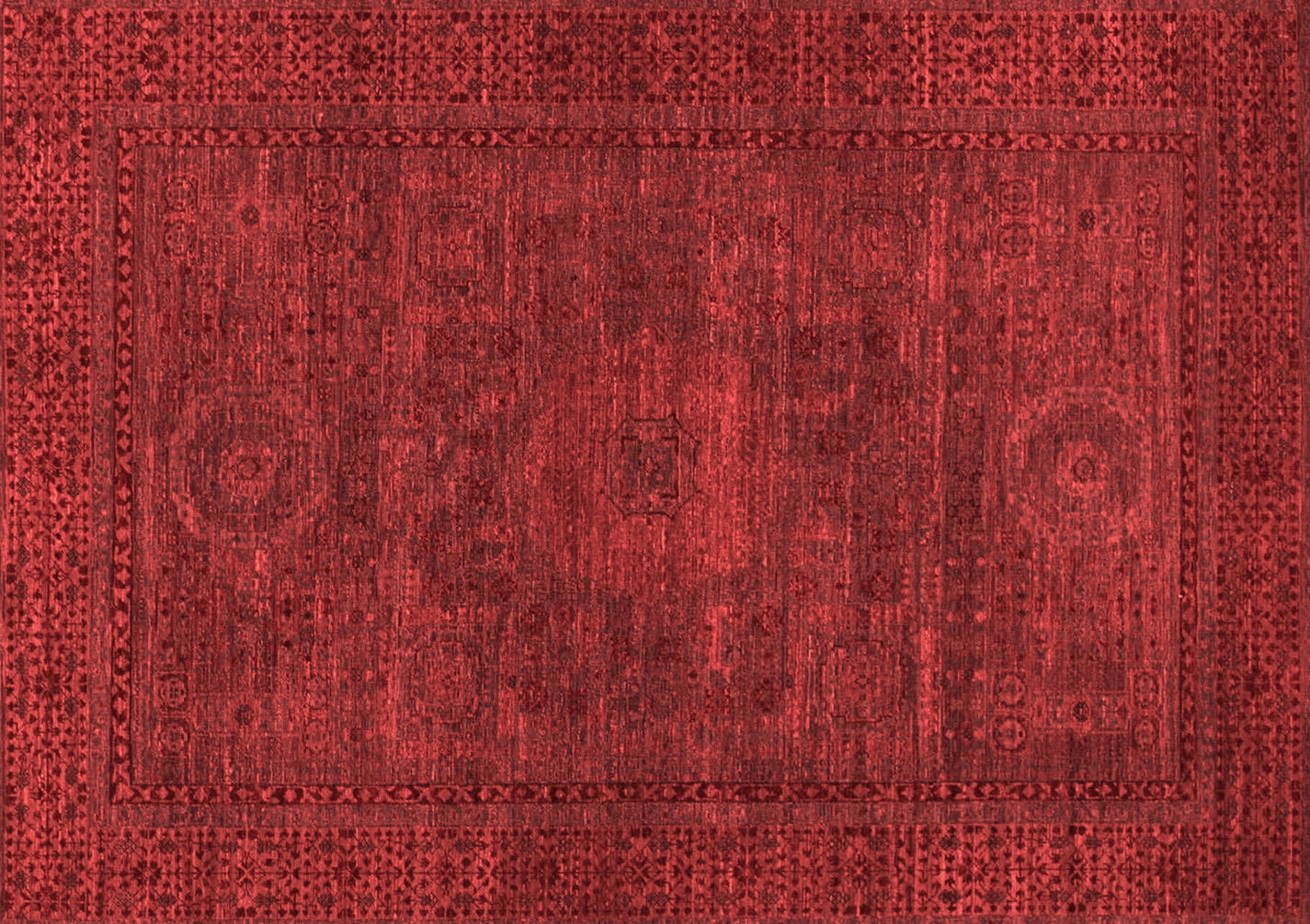Ahgly Company Machine Washable Indoor Rectangle Abstract Red Modern ...
