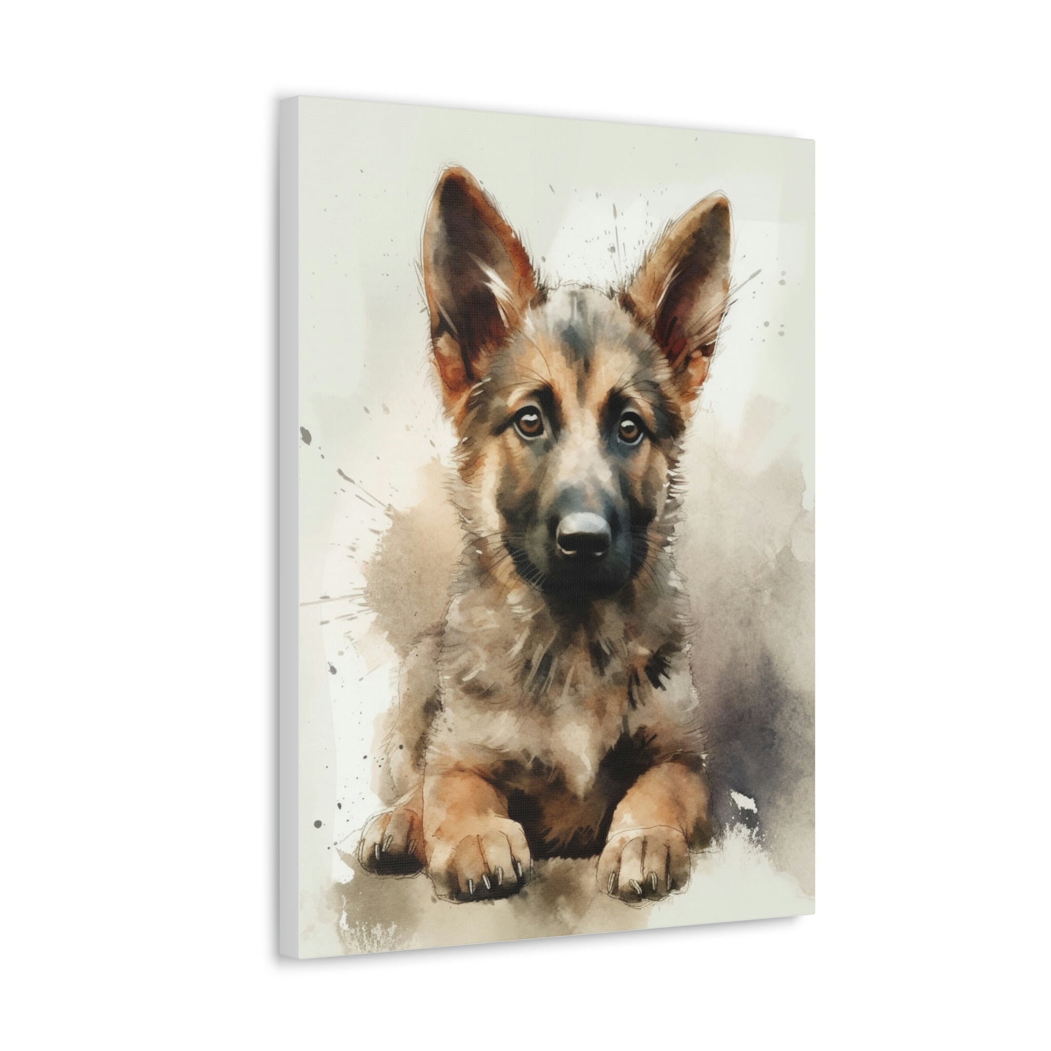Watercolor German Shepherd Painting 2 - Nursery Collection -Bedtime ...