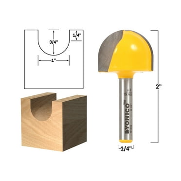 1/4" Hex Bolt T Slot Router Bit - 1/4" Shank - Yonico 14194q - Walmart.com