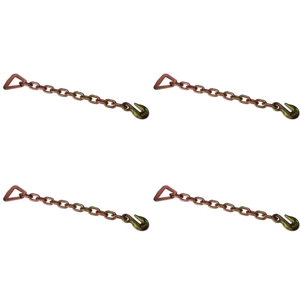 5/16" x 18" Grade 70 Chain Extension w/ 2" D-Ring - 4 Pack - Walmart ...