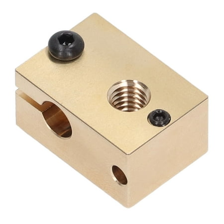 Hot End Heating Block,3D Printer Heater Block Brass Heater Block D ...