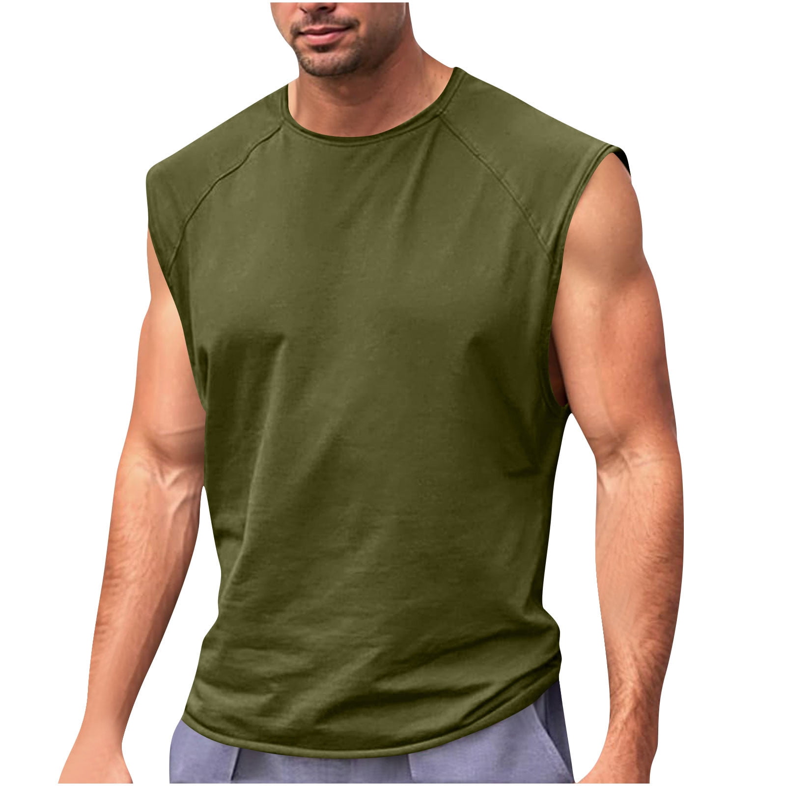Click here for Lmnyox Mens Basic Athletic Tops Solid Color Sleeve... prices