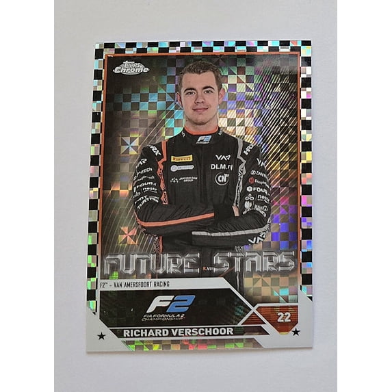 2023 Topps Chrome Richard Verschoor Checker Flag Refractor Parallel ...