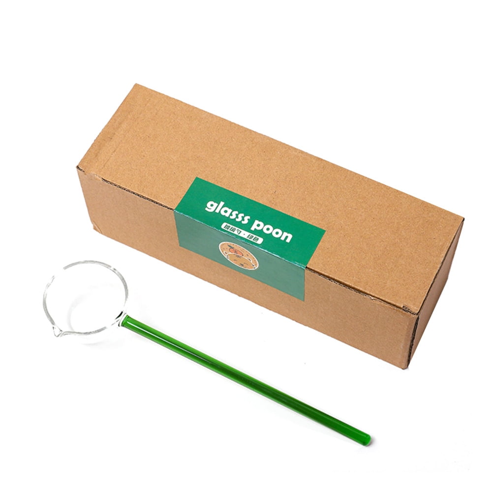 Glass Teaspoons Stirring Spoons Lightweight Smooth Edge Stirring Spoon ...