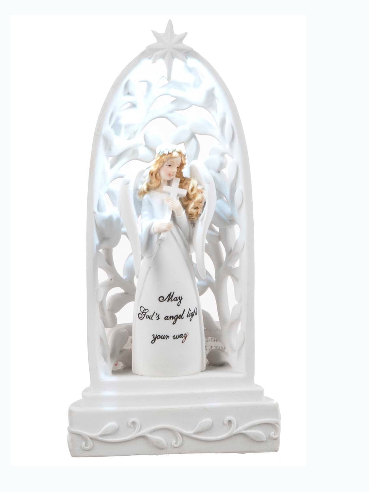 Light Up Angel Figurine by Ganz - Gods Angel Light Your Way - Walmart.com