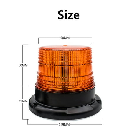 Buyers 8891400 Surface Mount LED Mini Strobe Light Amber 12-24V ...