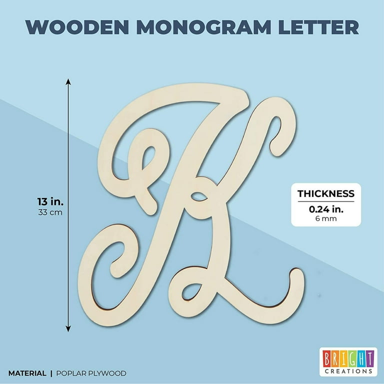 Large Wood Initial Letters