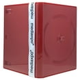 CheckOutStore 10 Standard Solid Red Color Single DVD Cases - Walmart.com