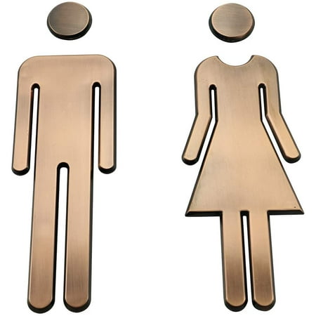 densenon Toilet Number - Bathroom Number - Toilet Sign Sticker Male ...