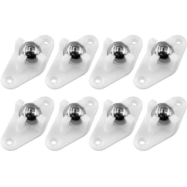 Adhesive Swivel Casters 8 Pcs Cute Mini Self Adhesive Caster Plastic ...