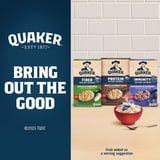 (6 pack) Quaker Fiber Instant Oatmeal, Maple Brown Sugar, 35% Daily ...