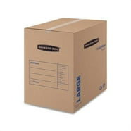 EasyBOX Self-Sealing Shipping Boxes, 6l" x 6" x 6", Brown Kraft, 8 per ...