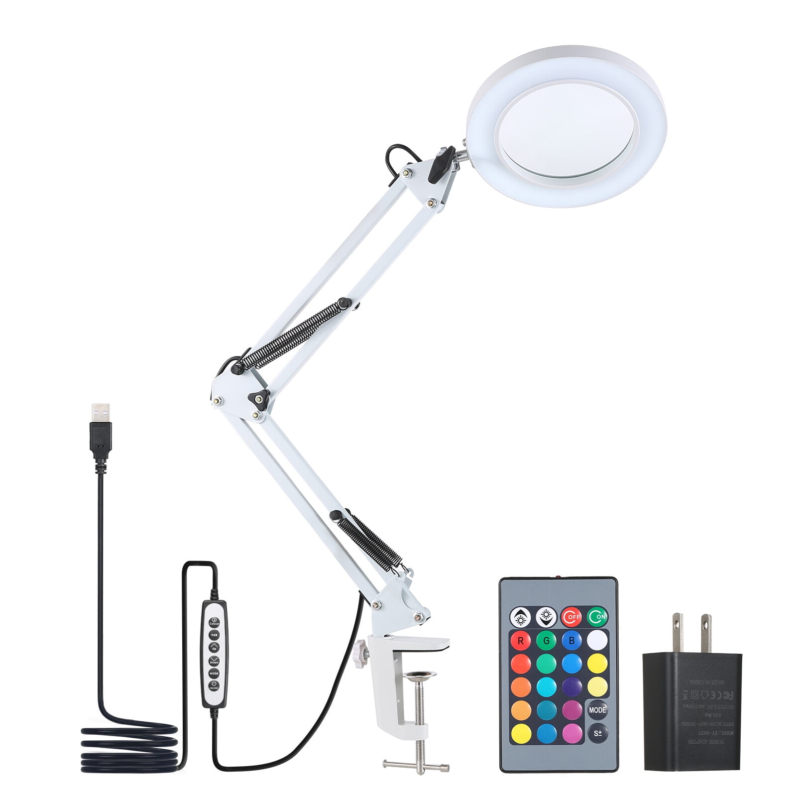 Click here for Amdohai D C5v 2a 8w 80leds Desk Light With 5x Magn... prices